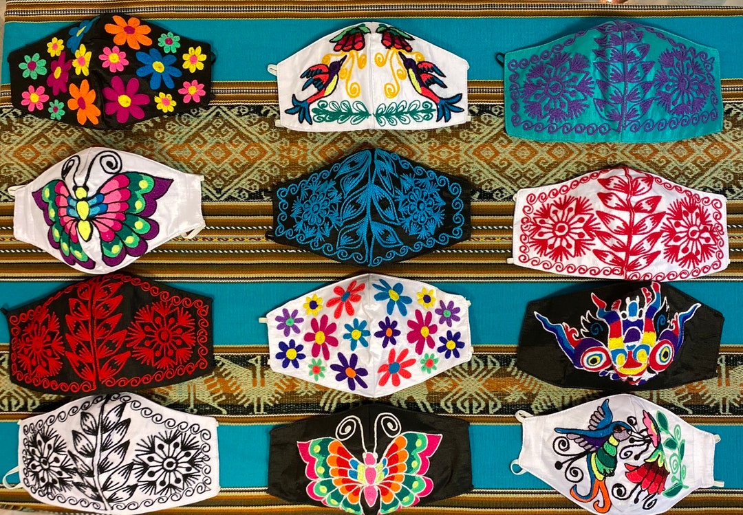 Peruvian Embroidered Handmade Mask - Etsy