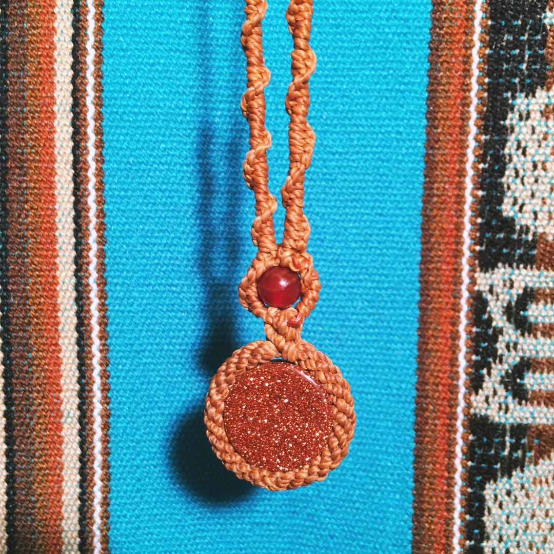 Various Crystal & Macrame Necklaces - Etsy