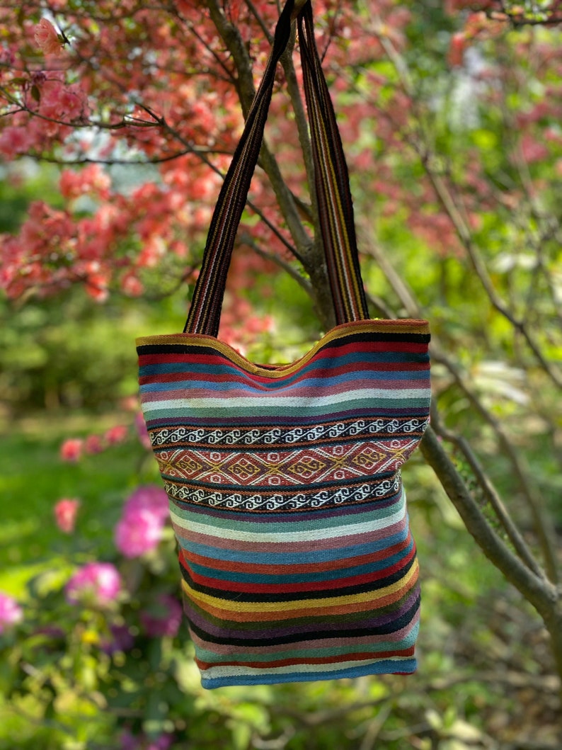 Various Patterns and Colors Peruvian Handmade Tote Bag Purse - Etsy