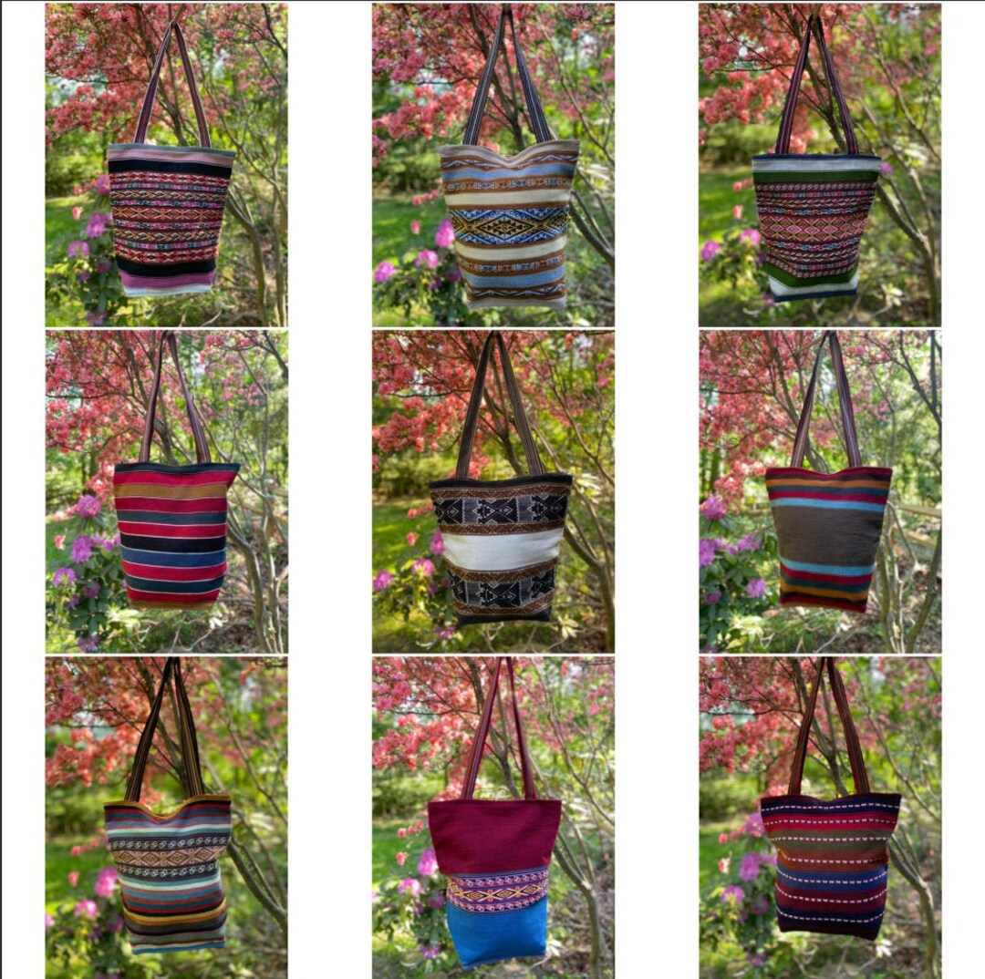 Various Patterns and Colors Peruvian Handmade Tote Bag Purse - Etsy