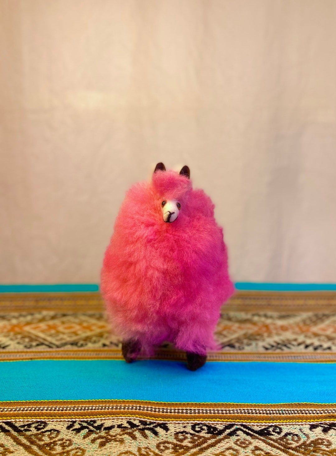 Alpaca Figure ~ 100% Alpaca Wool Colorful Premium Dyed ~ Handmade ...