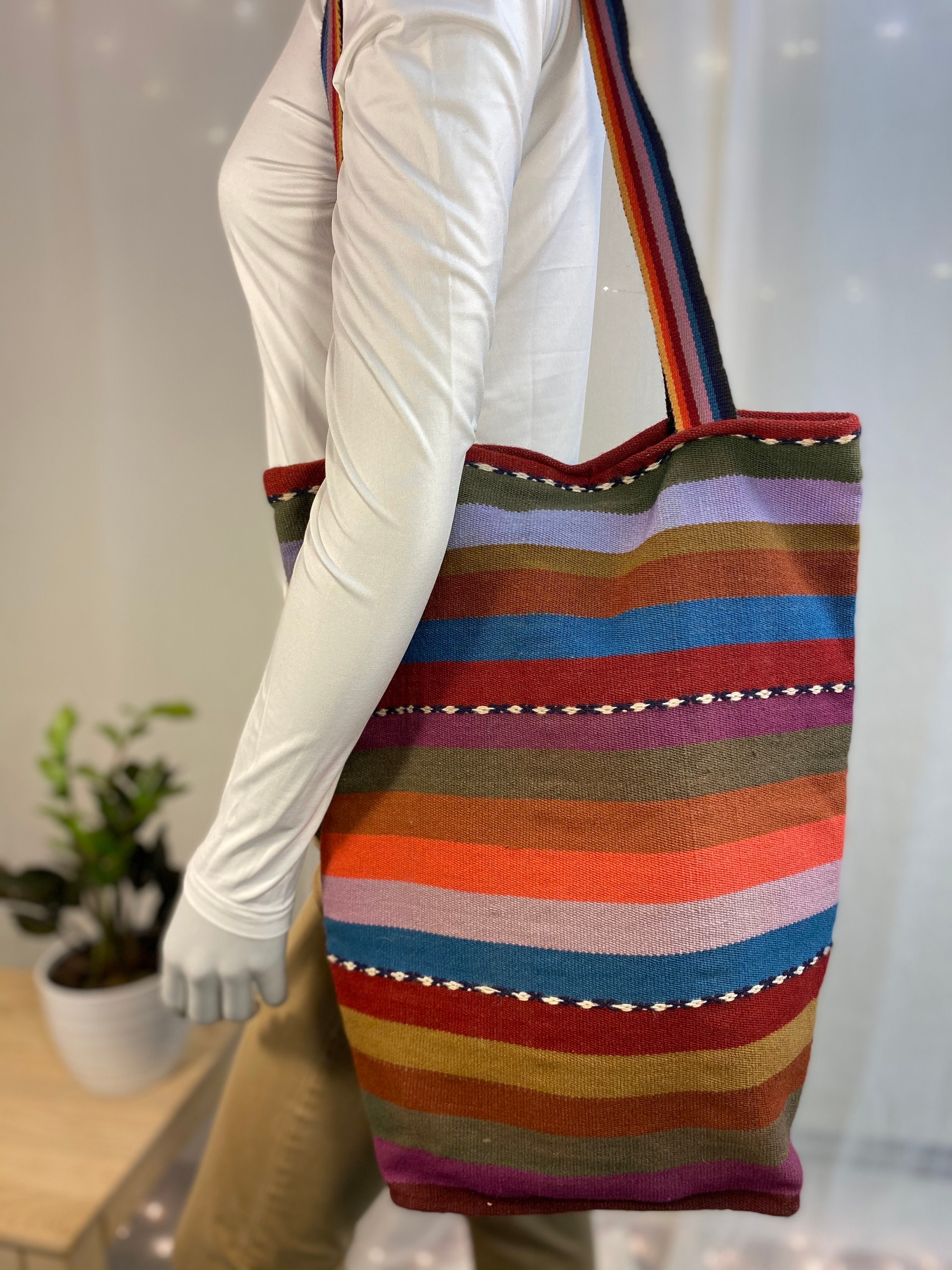 Peruvian Handmade Tote Bag Purse - Etsy