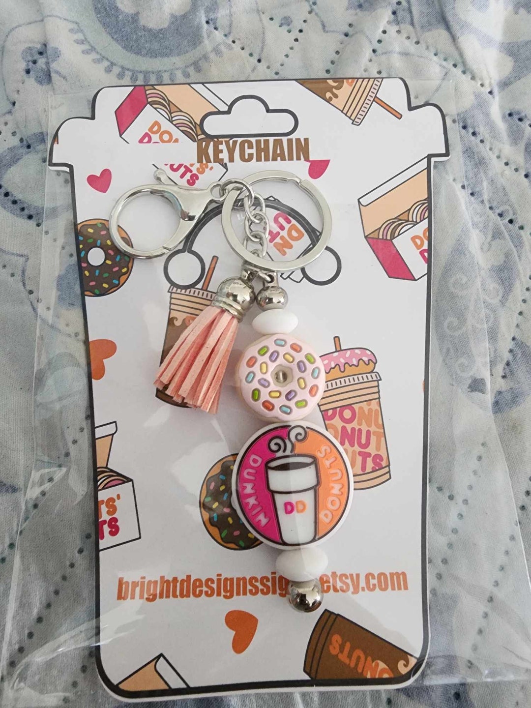 Dunkin Donuts Keychain - Etsy