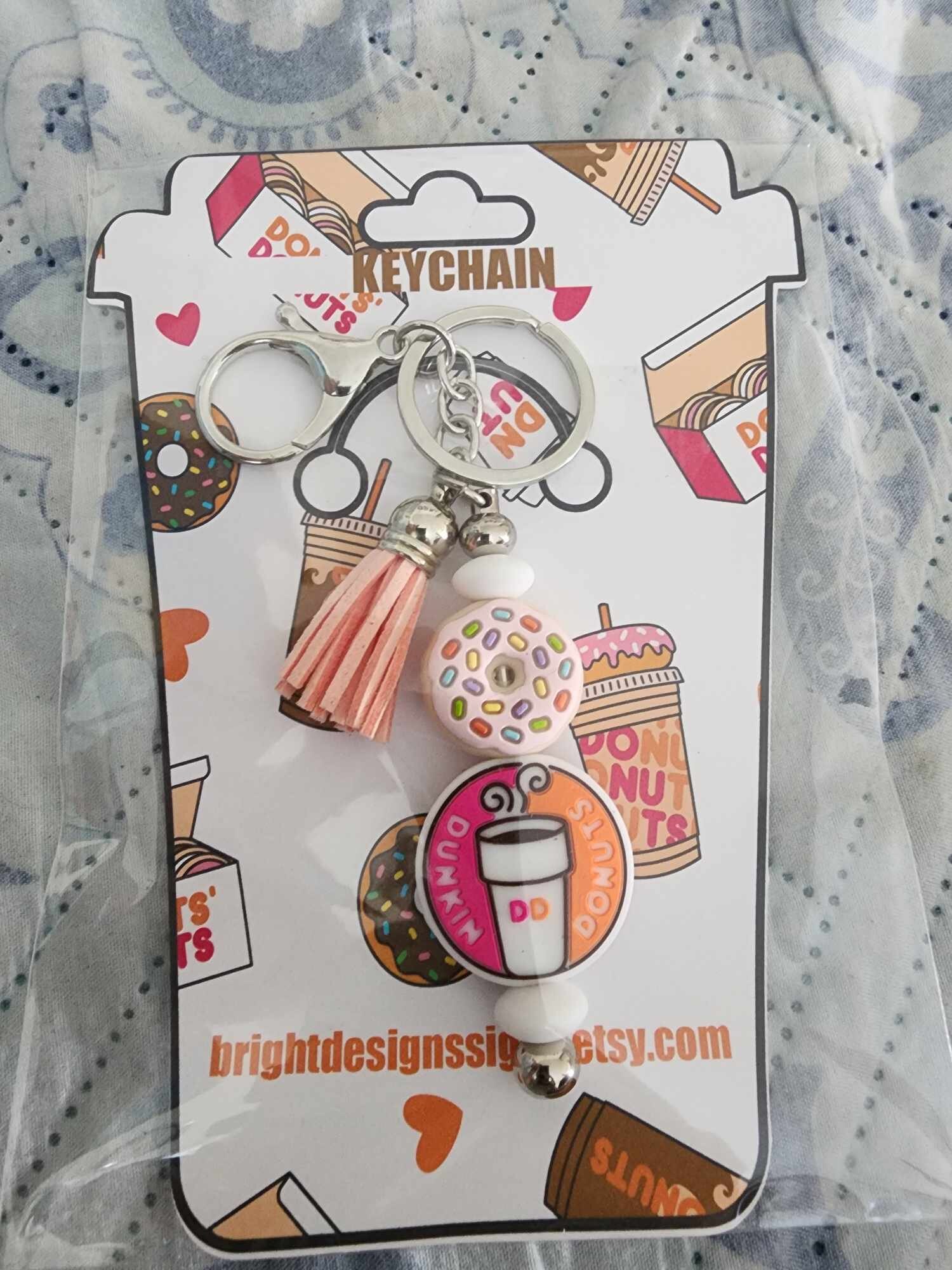 Dunkin Donuts Keychain - Etsy