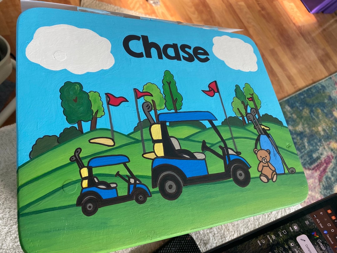Golf Themed Step Stool - Etsy