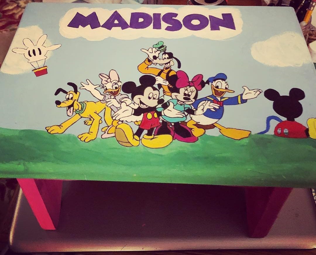 Mickey Mouse Clubhouse Personalized Step Stool - Etsy