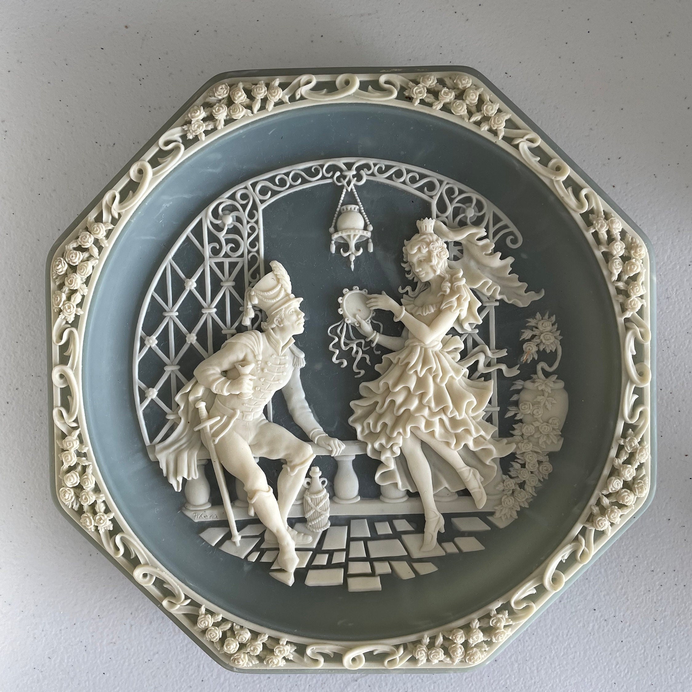 Incolay Stone Plate, carmen - Etsy