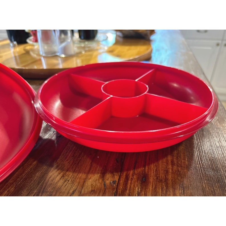 Tupperware Serving Container Divider With Lid for Storage - Etsy
