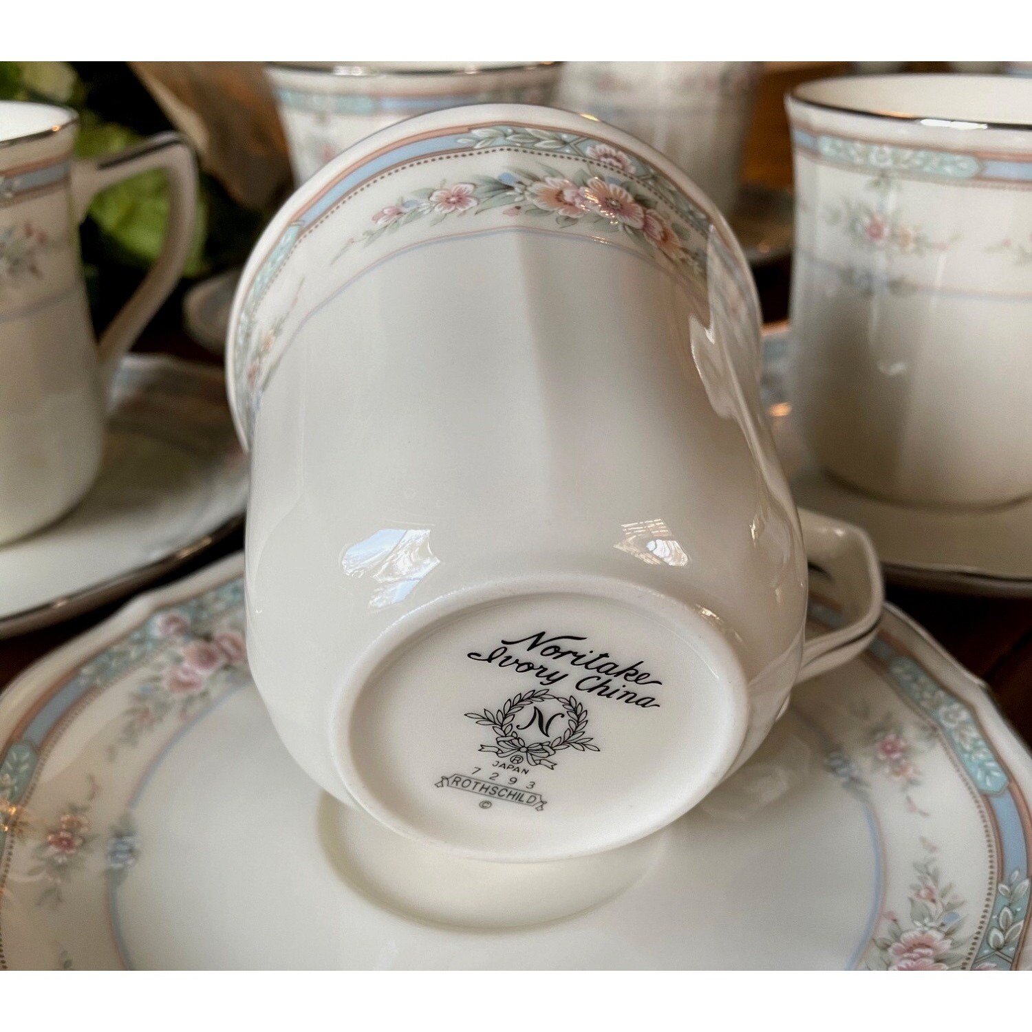 Noritake Ivory China Japan Rothschild Cup and Saucer Set of 6 - Etsy