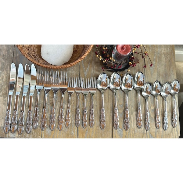 Rose Flatware - Etsy