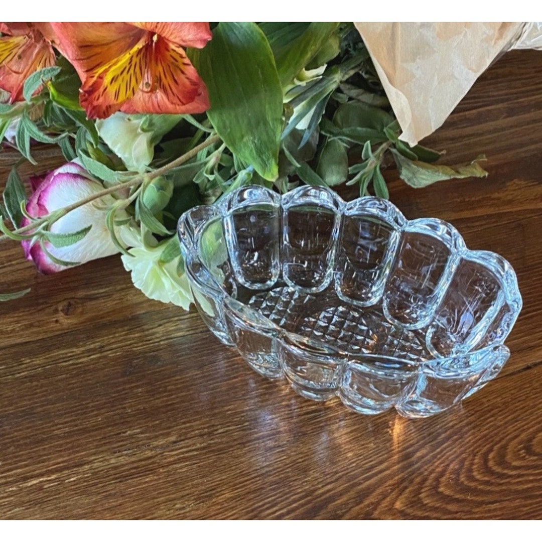 Princess House Crystal Spoon Holder Fluted Sides Spoon Rest Opening - Etsy