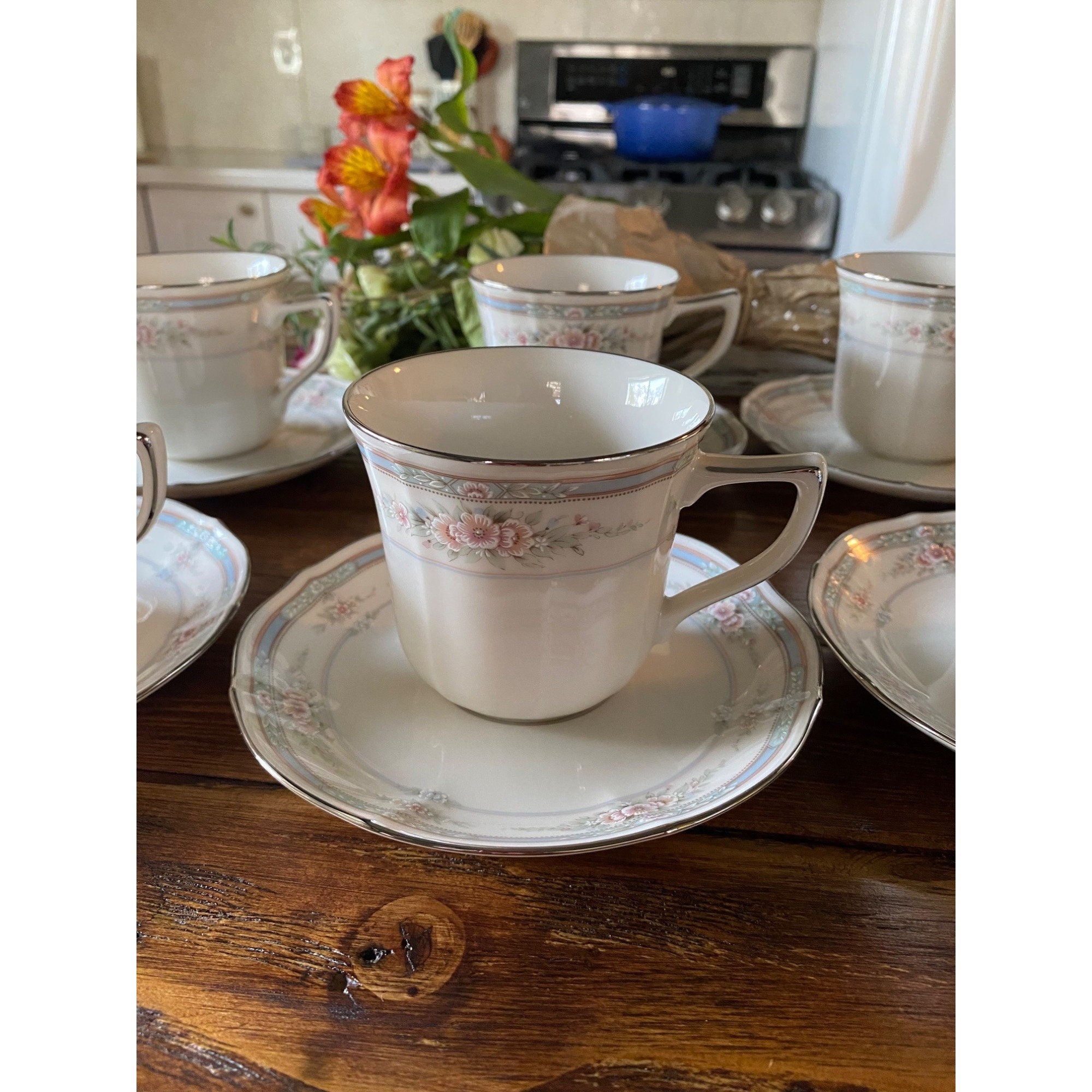 Noritake Ivory China Japan Rothschild Cup and Saucer Set of 6 - Etsy