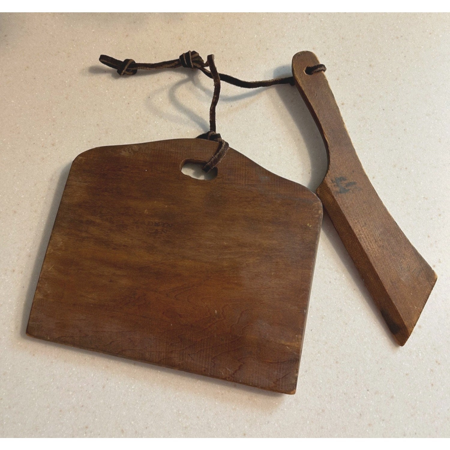 Vintage Wooden Hand Carved Crumb Tray and Scraper 1930's Japan - Etsy
