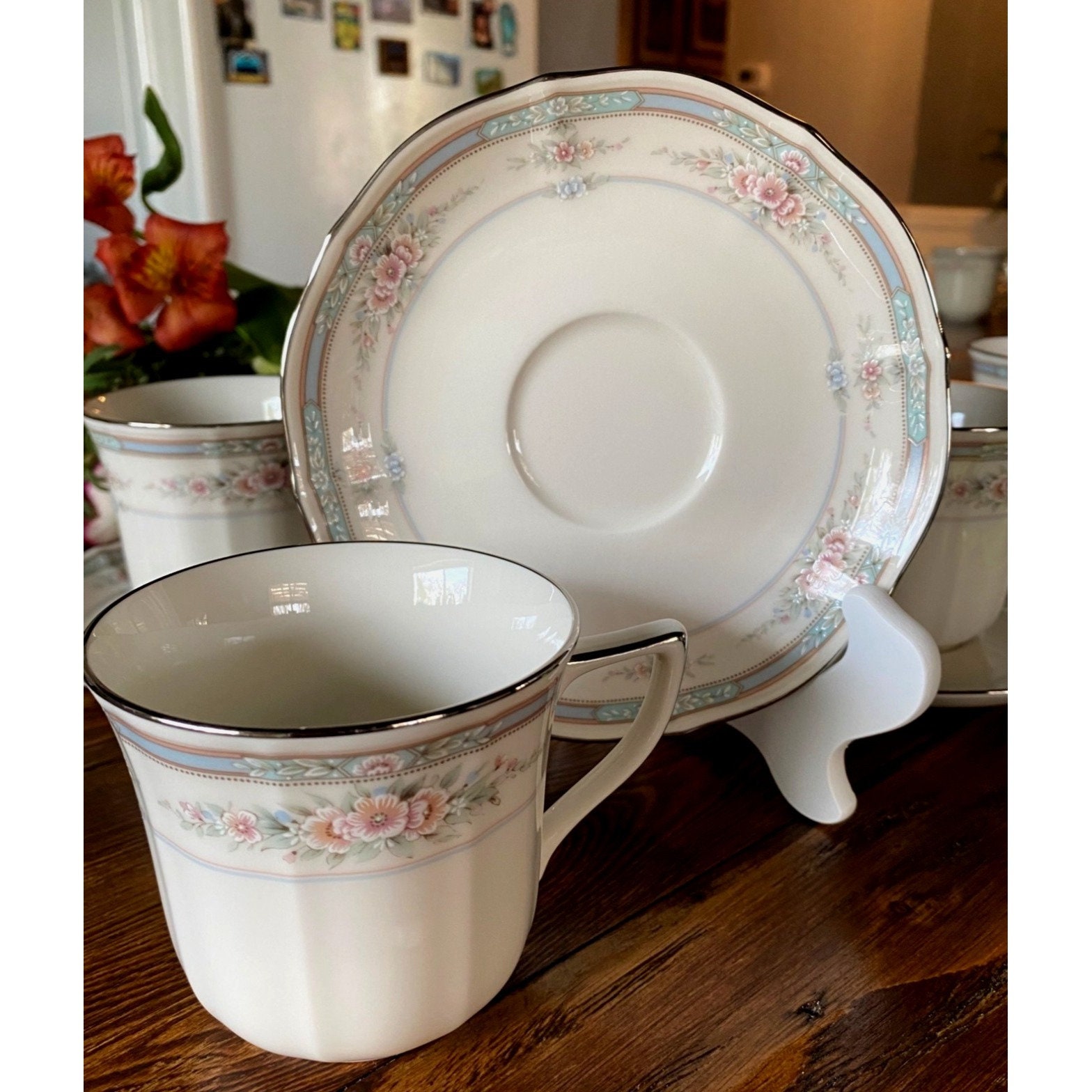 Noritake Ivory China Japan Rothschild Cup and Saucer Set of 6 - Etsy