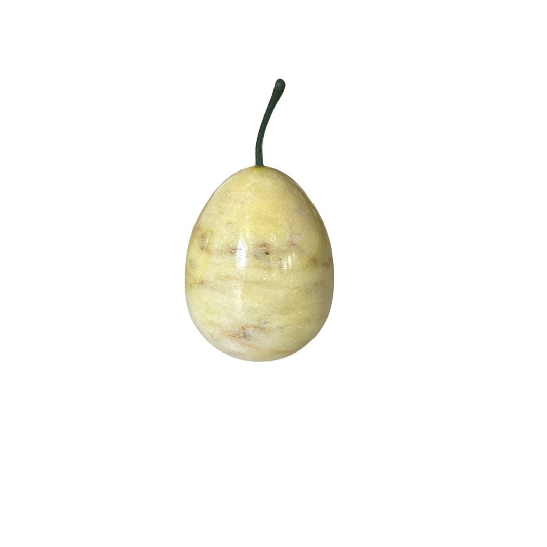 Vintage Paperweight Marble Pear Fruit - Etsy