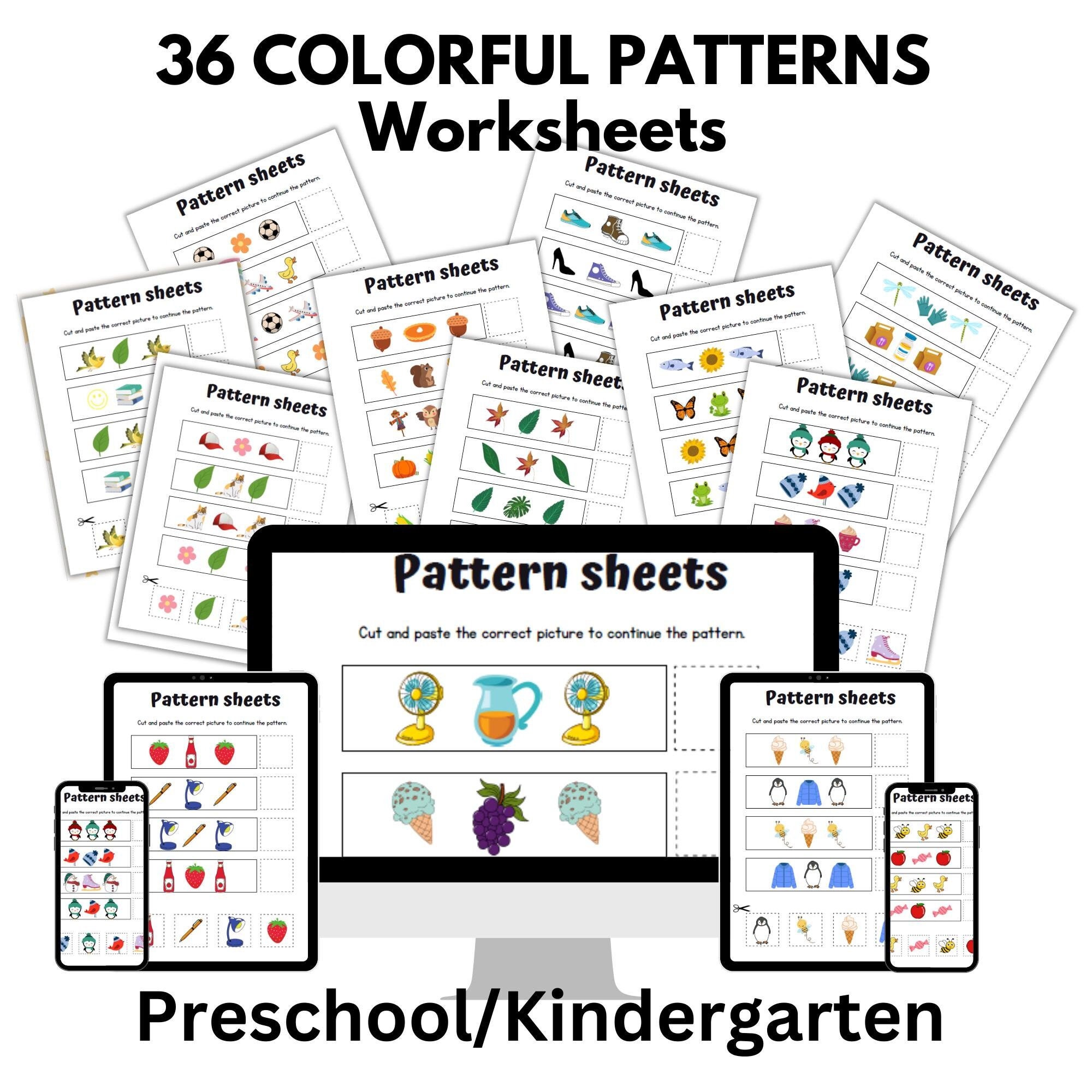 Pattern Recognition Worksheets for Preschool,pattern Worksheets ...