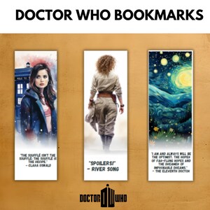 Timey-wimey Adventures Bookmarks Set of 10 |doctor Who Bookmarks ...