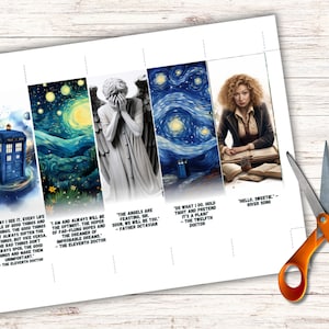 Timey-wimey Adventures Bookmarks Set of 10 |doctor Who Bookmarks ...
