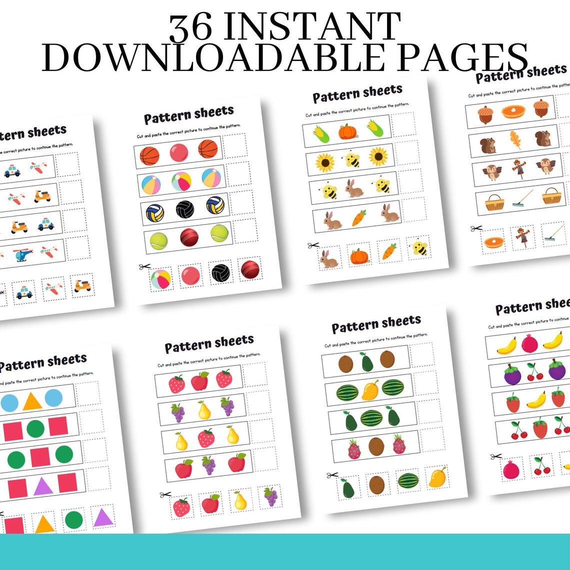 Pattern Recognition Worksheets for Preschool,pattern Worksheets ...