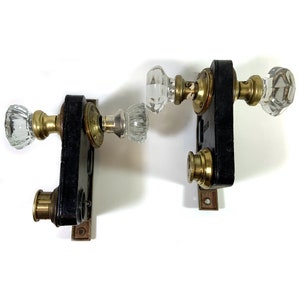 Russwin Deadbolt Door Lock With Glass Knobs Antique Door - Etsy