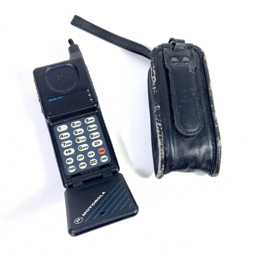 Vintage Motorola Flip Phone With Case Motorola Microtac - Etsy
