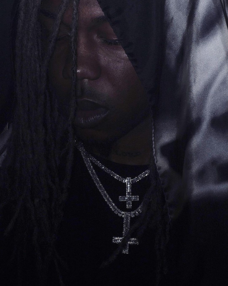 Opium Upside Down Cross Chain Carti / Playboi Carti / Ken - Etsy