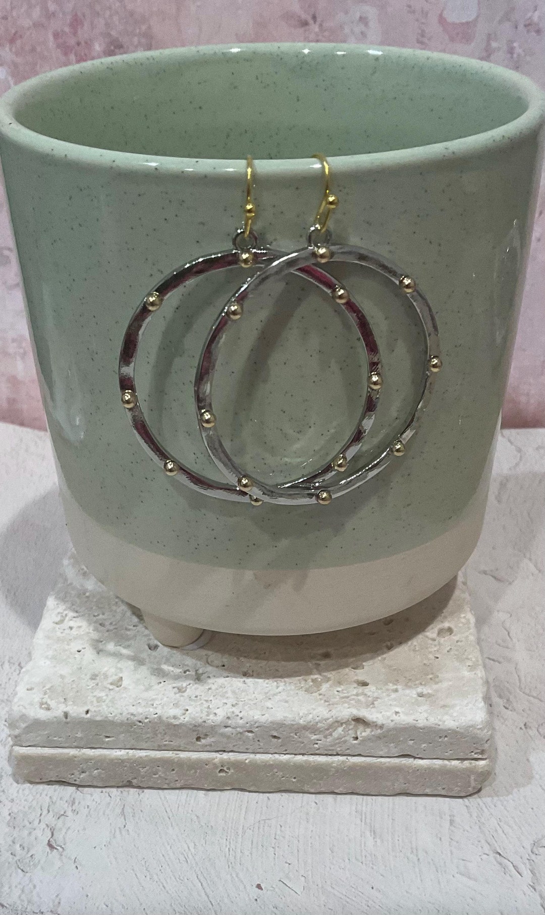 Mixed Metal Boho Hoops - Etsy