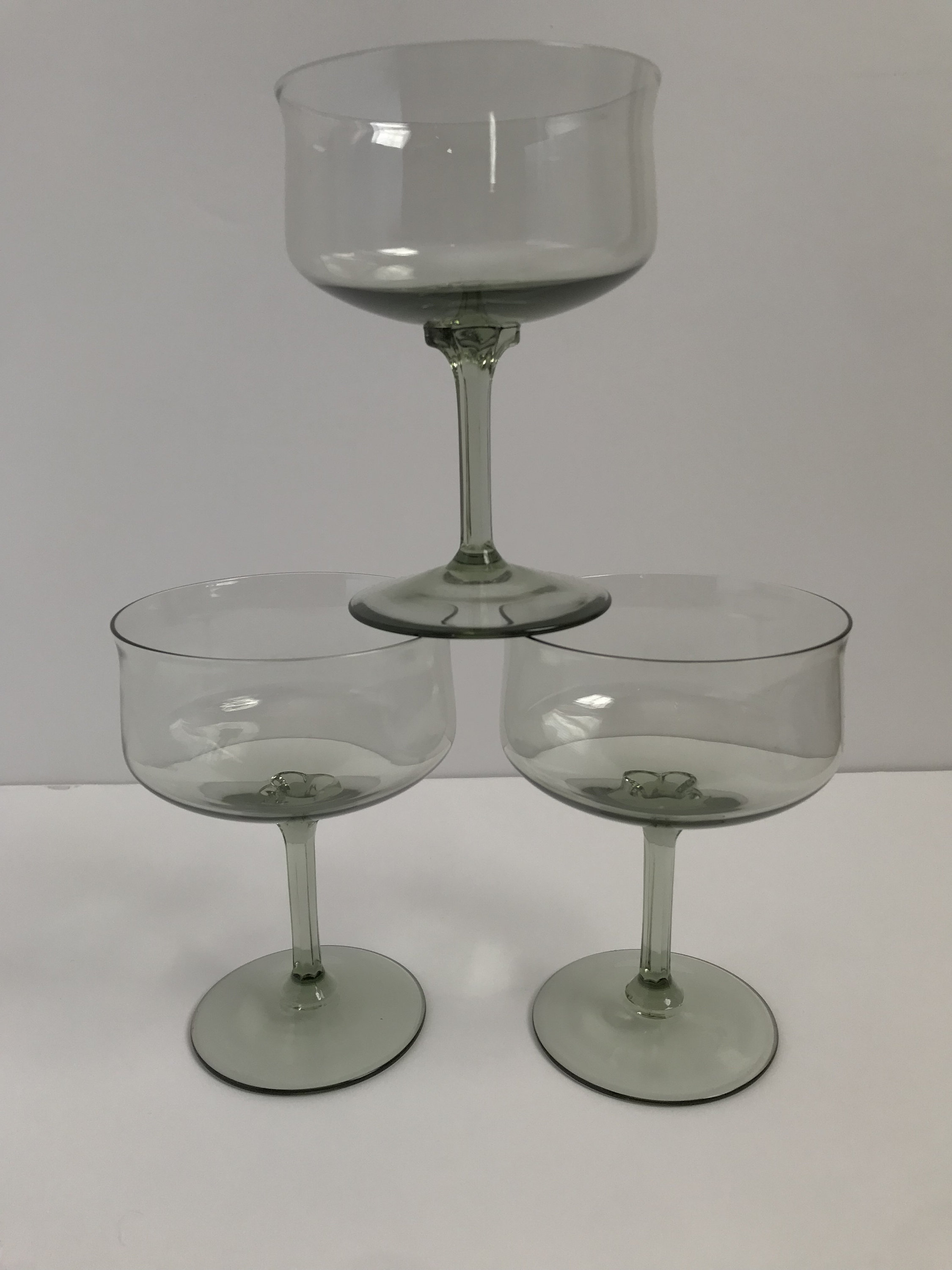 Lenox Crystal Green Mist Champagne Glass Tall Sherbet Glass - Etsy