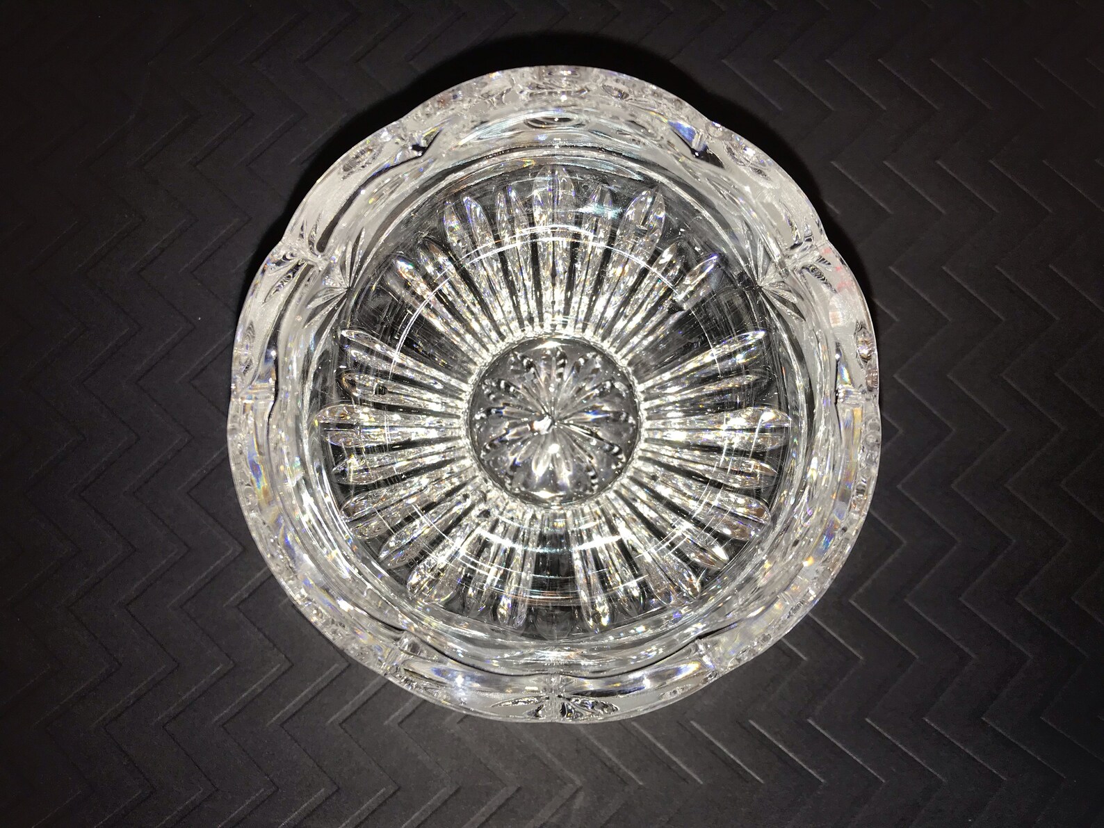 Vintage Oneida Crystal Southern Garden Bowl - Etsy