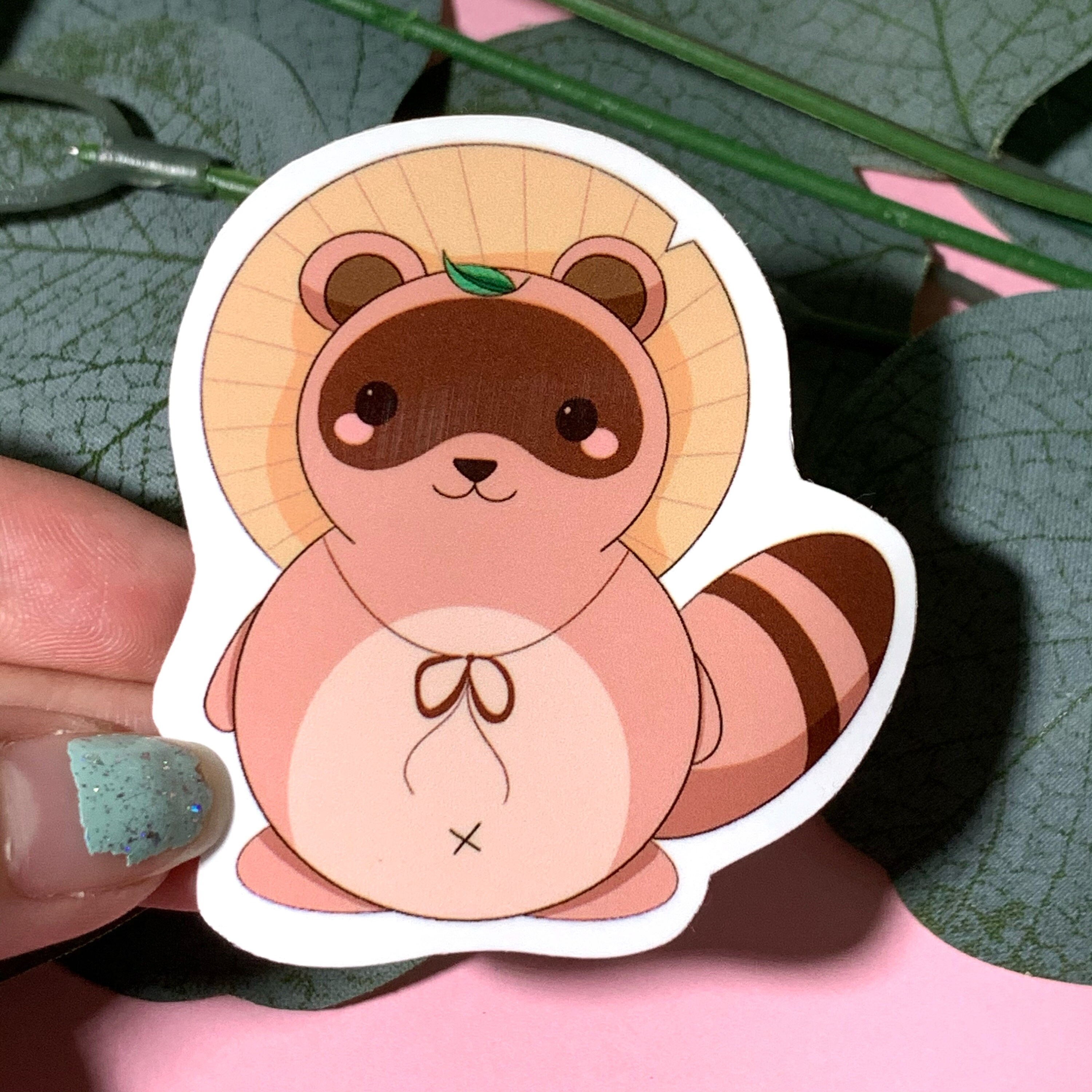 Tanuki Anime Stickers Water Resistant Stickers Hydro Flask | Etsy