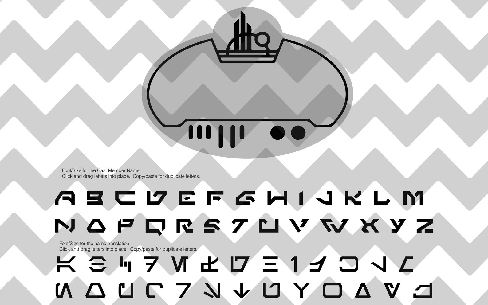 Galaxy's Edge Inspired Name Tag Castmember SVG DXF - Etsy Canada