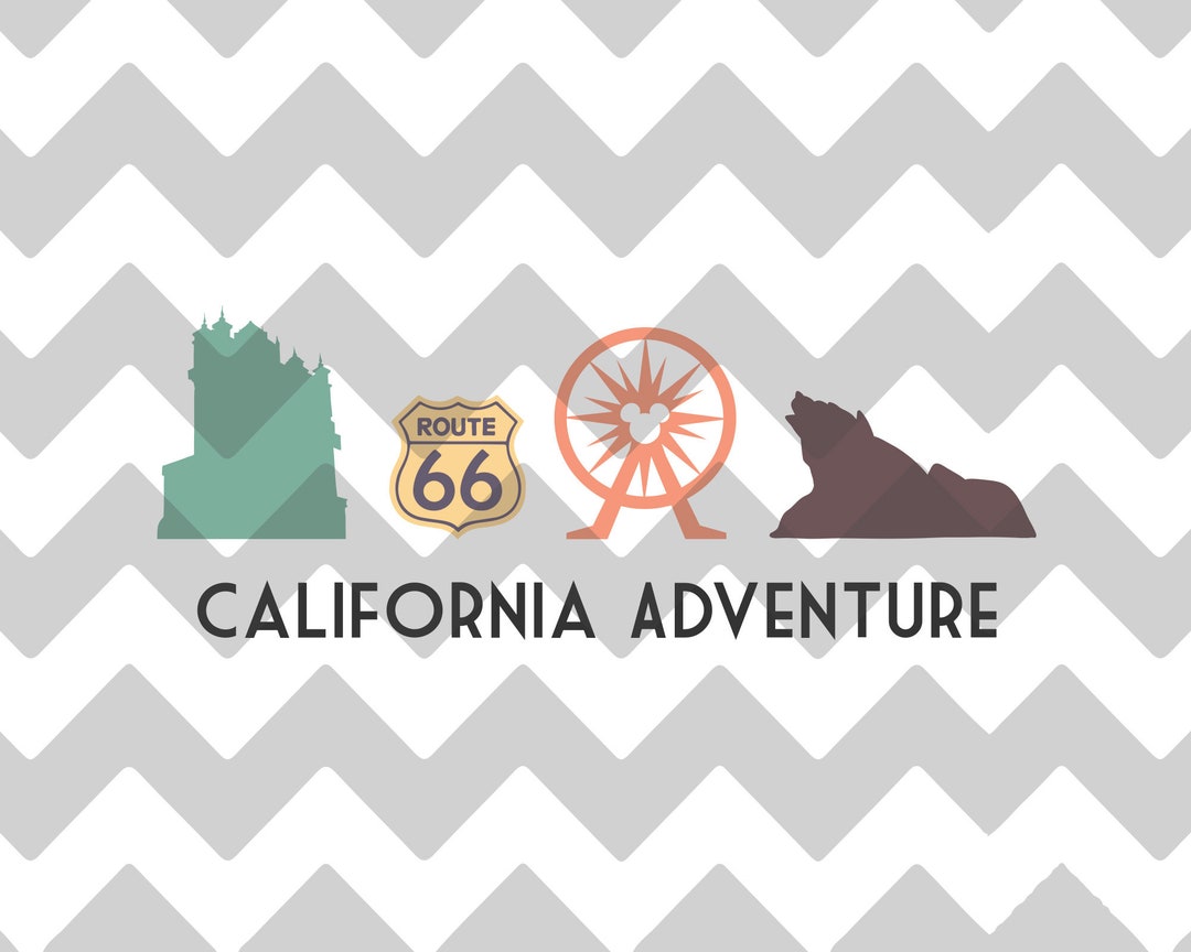 California Adventure Icons | SVG | DXF | EPS - Etsy