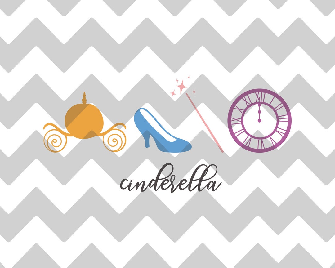 Cinderella Icons | SVG | DXF | EPS - Etsy