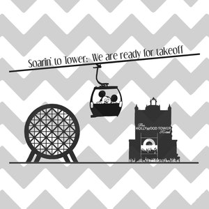 Skyliner Epcot to Hollywood Studios Soarin' SVG/DXF/PNG - Etsy