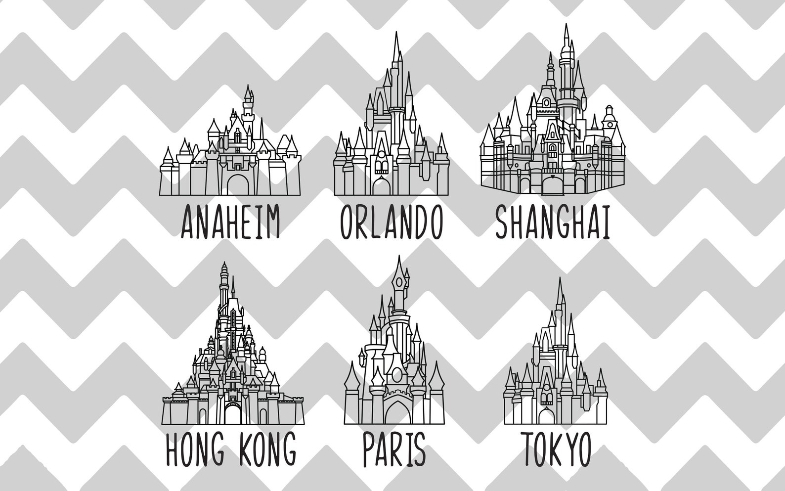 Castle Pack Beauty and the Beast Castle SVG DXF PNG - Etsy