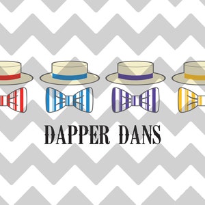 Dapper Dans Hats and Bowties SVG PNG JPG Main Street - Etsy