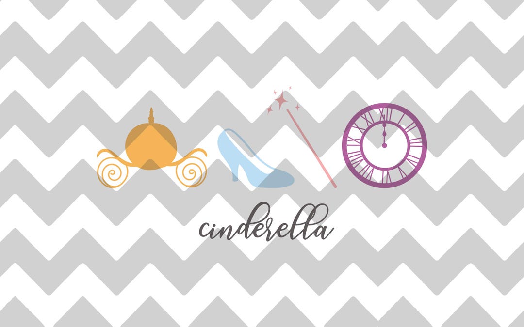 Cinderella Icons | SVG | DXF | EPS - Etsy