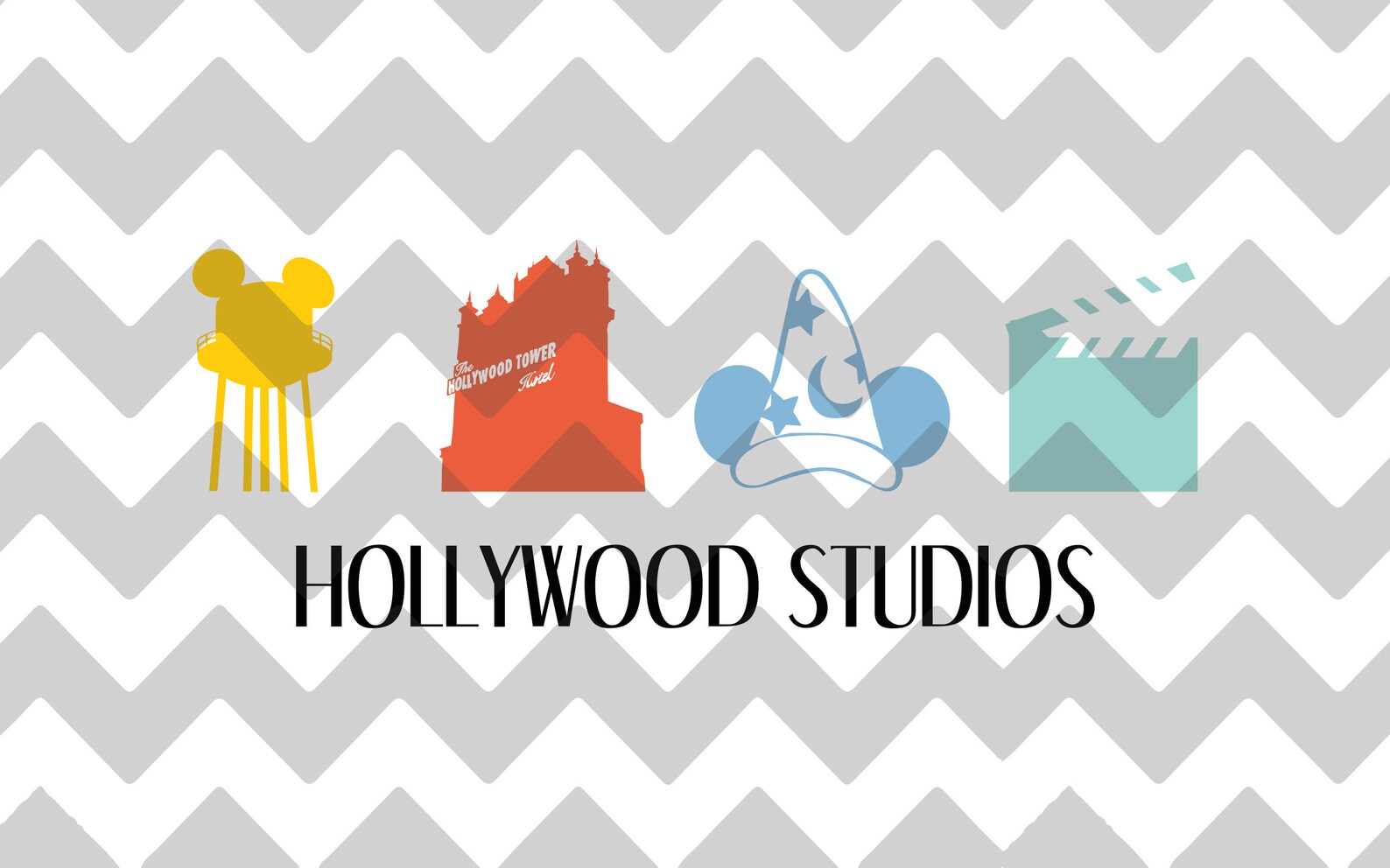 Hollywood Studios Icons SVG DXF EPS Hollywood Studios - Etsy