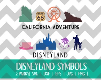 California Adventure Icons SVG DXF EPS | Etsy