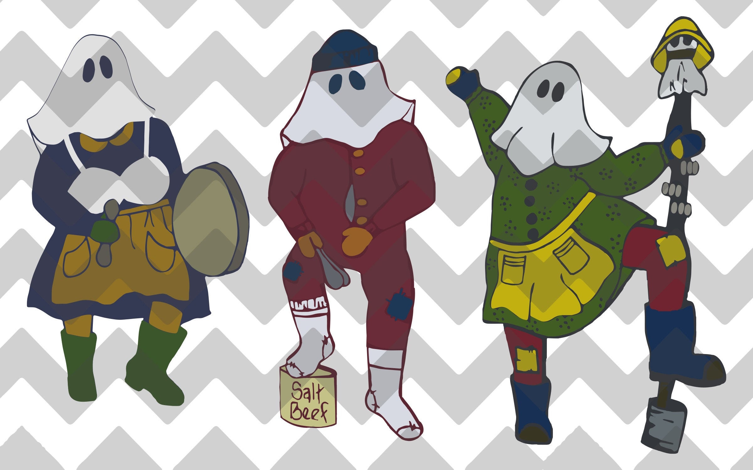 Mummers Collection of 6 SVG PNG JPG | Etsy
