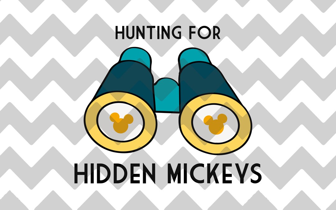 Hunting for Hidden Mickeys SVG DXF EPS - Etsy