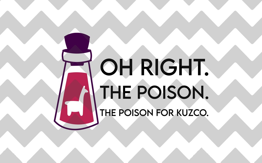 The Poison for Kuzco Kronk Emperor's Groove SVG - Etsy