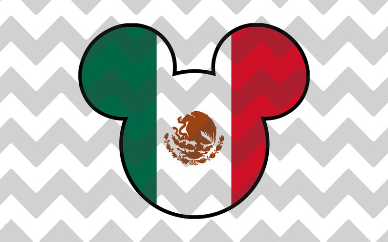 Mexico Epcot World Showcase Flags SVG PNG JPG | Etsy