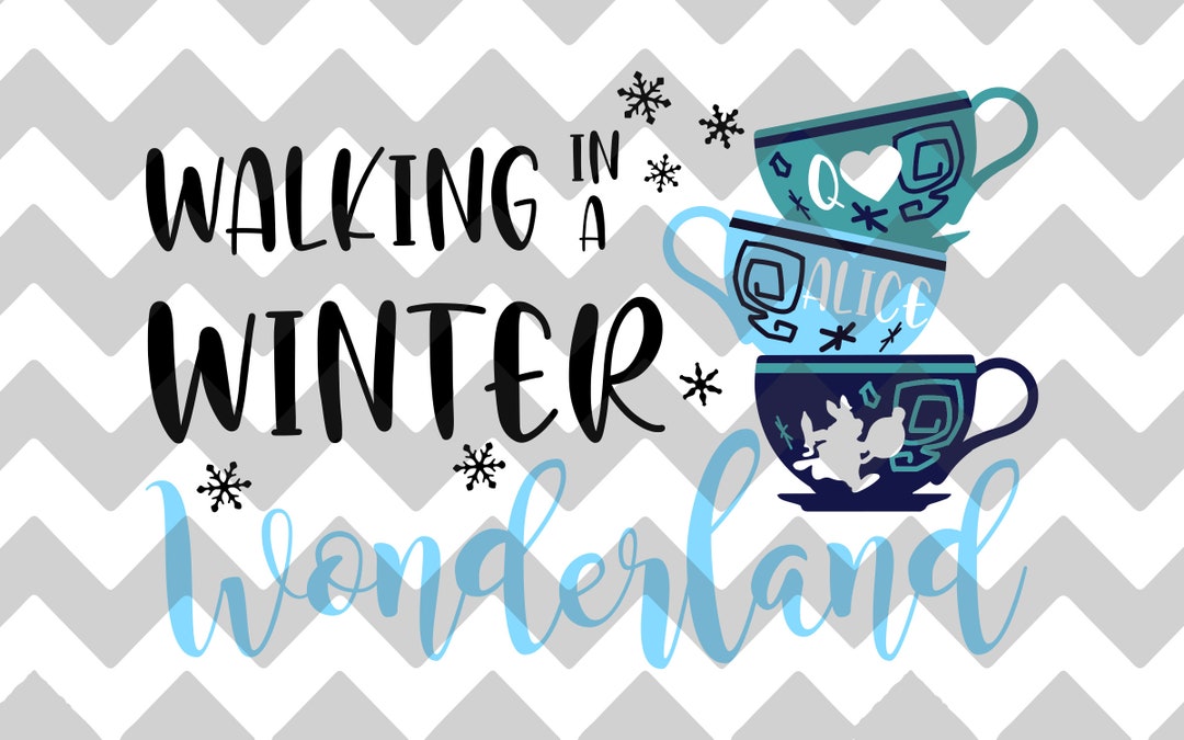 Walking in a Winter Wonderland Alice in Wonderland (Download Now) - Etsy