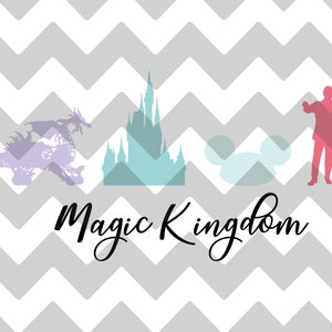 Magic Kingdom Icons SVG DXF EPS Magic Kingdom Epcot - Etsy
