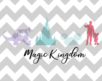 Epcot Icons SVG DXF EPS Magic Kingdom Epcot | Etsy