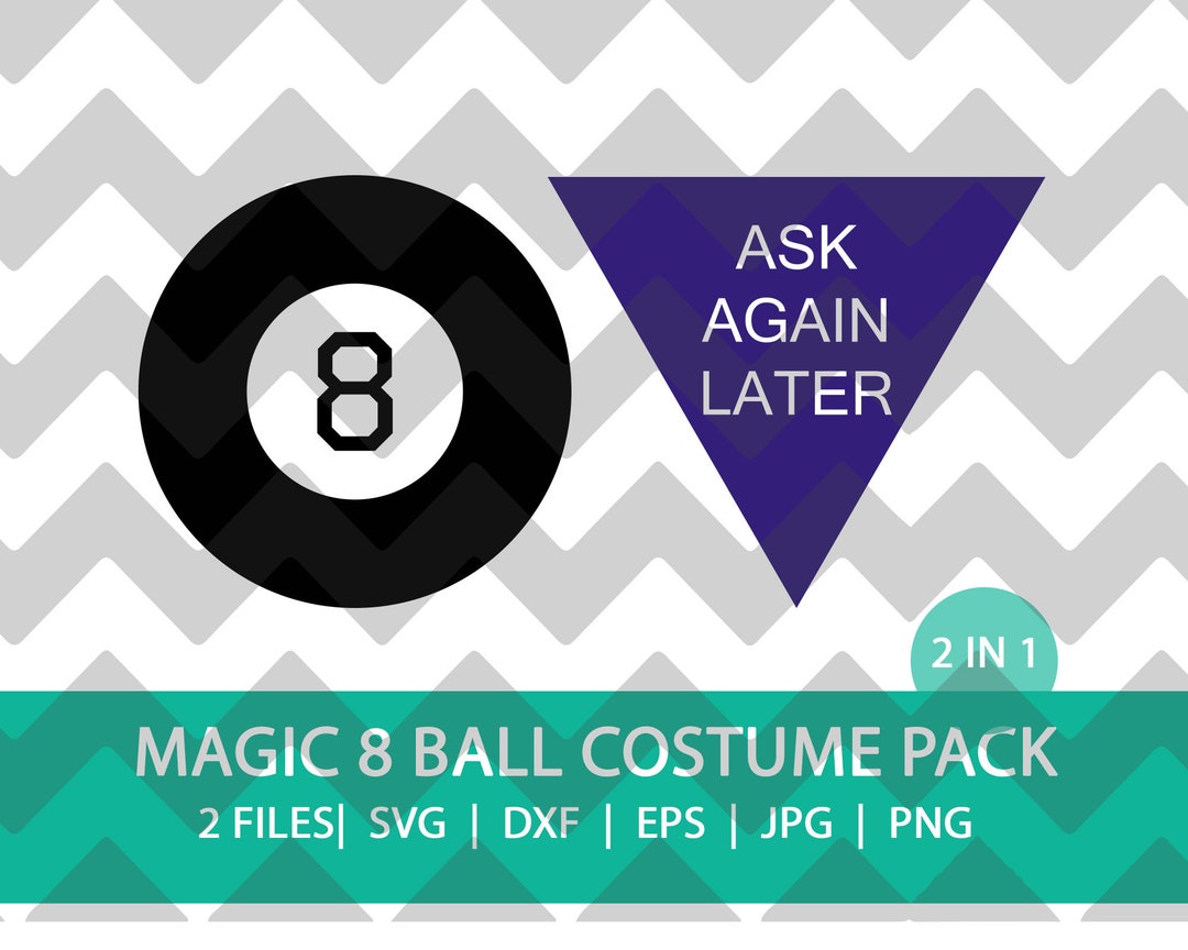 Magic 8 Ball Halloween Costume | SVG | DXF | PNG - Etsy