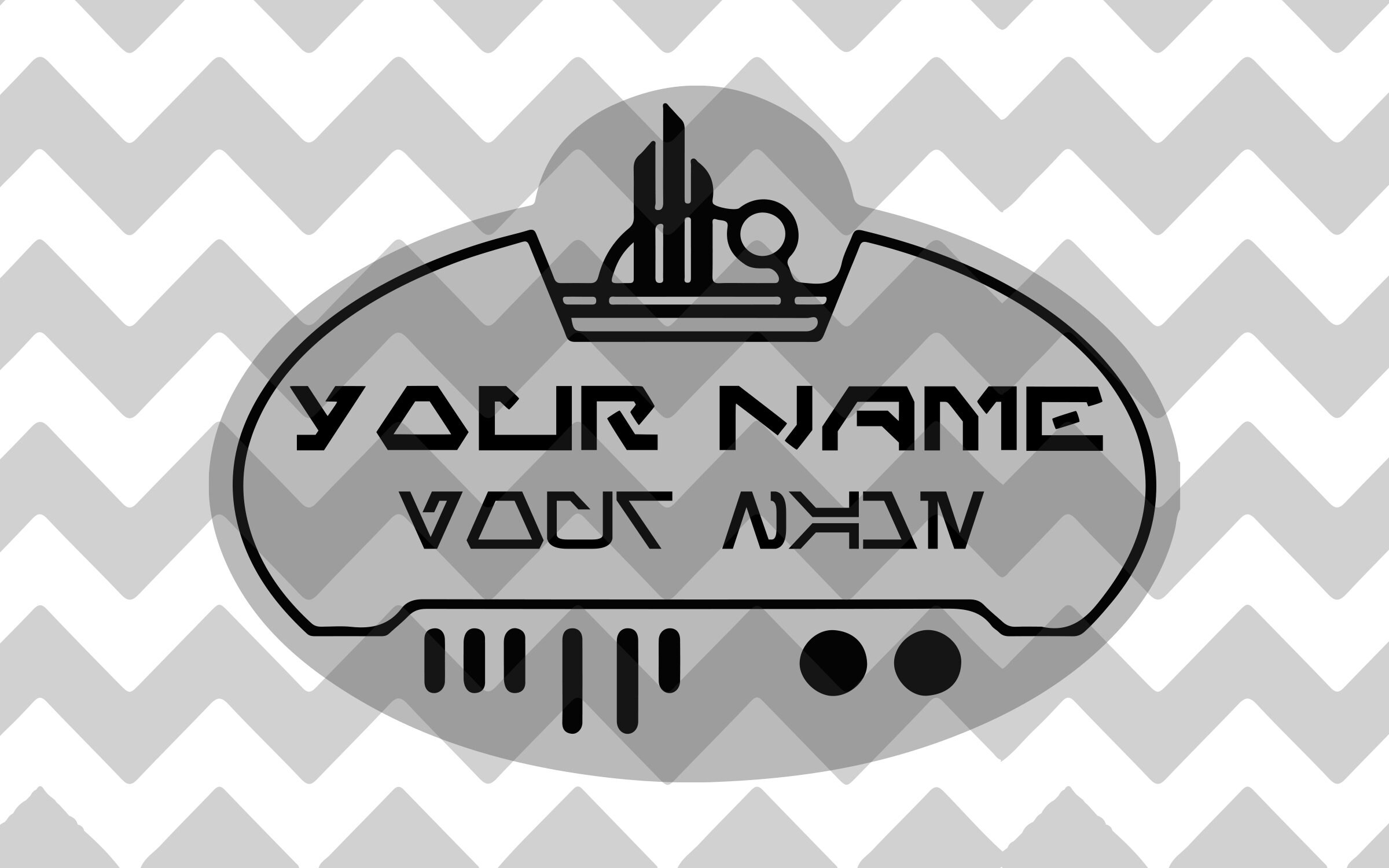 Galaxy's Edge Inspired Name Tag Castmember SVG DXF - Etsy Canada