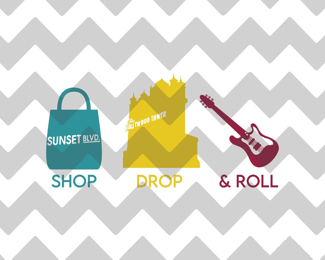 Shop Drop and Roll | SVG | JPG | EPS - Etsy