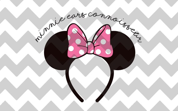 Minnie Ears Connoisseur SVG PNG DXF - Etsy UK